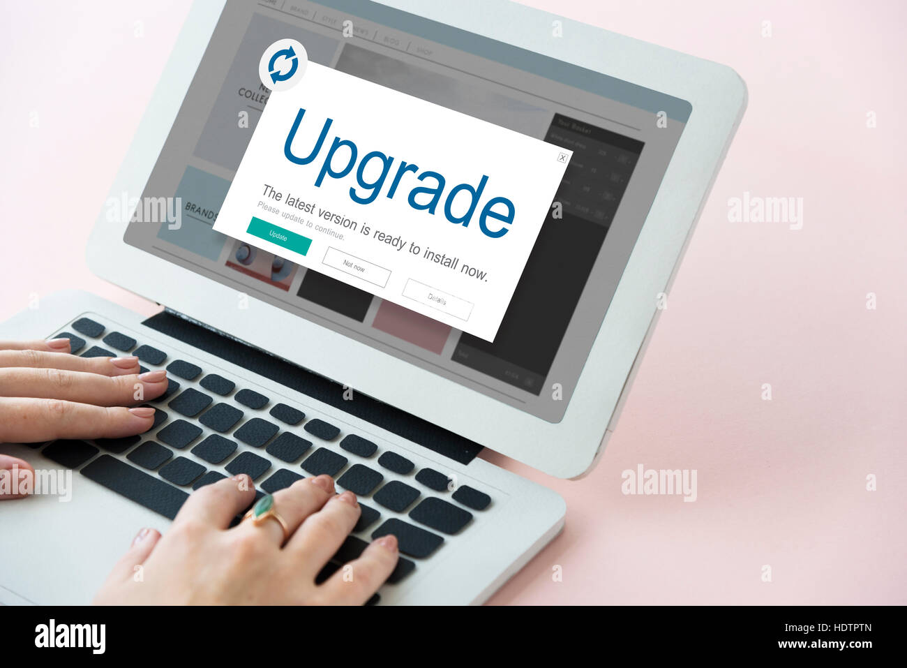Application Upgrade Icon Concept Stock Photo - Alamy