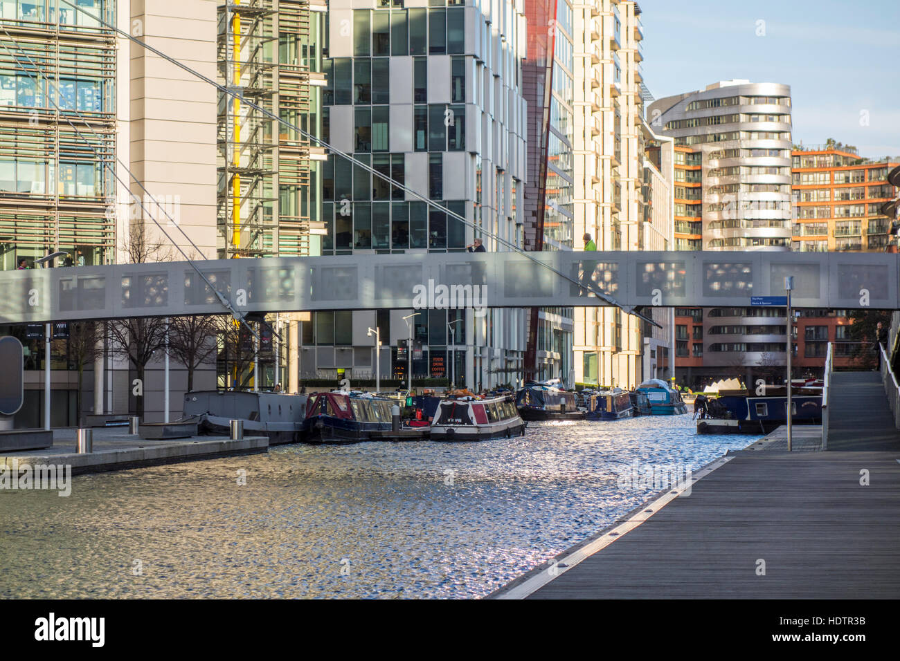 Buildings around Paddington Basin redevelopment. London, UK Stock Photo ...