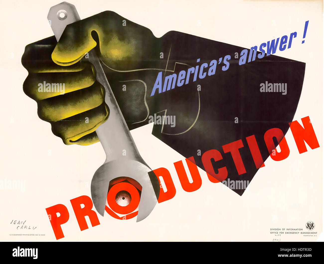 Jean carlu poster hi-res stock photography and images - Alamy