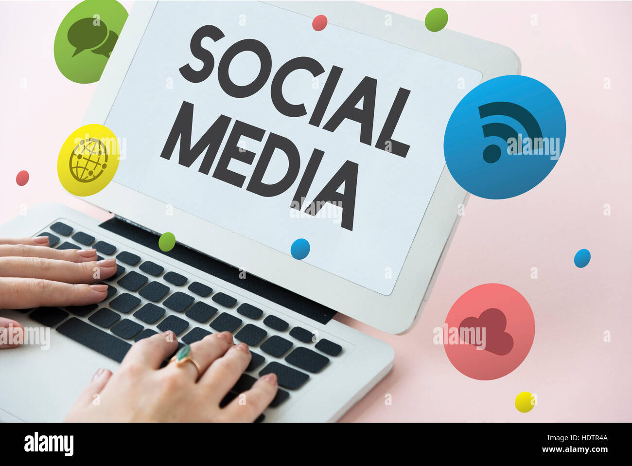 Social Media Communication Connection Concept Stock Photo - Alamy