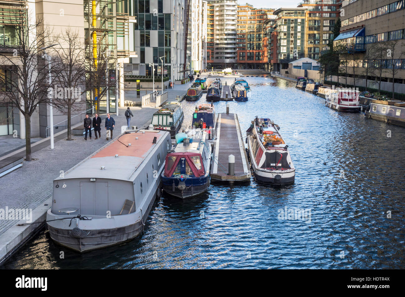 Buildings around Paddington Basin redevelopment. London, UK Stock Photo ...