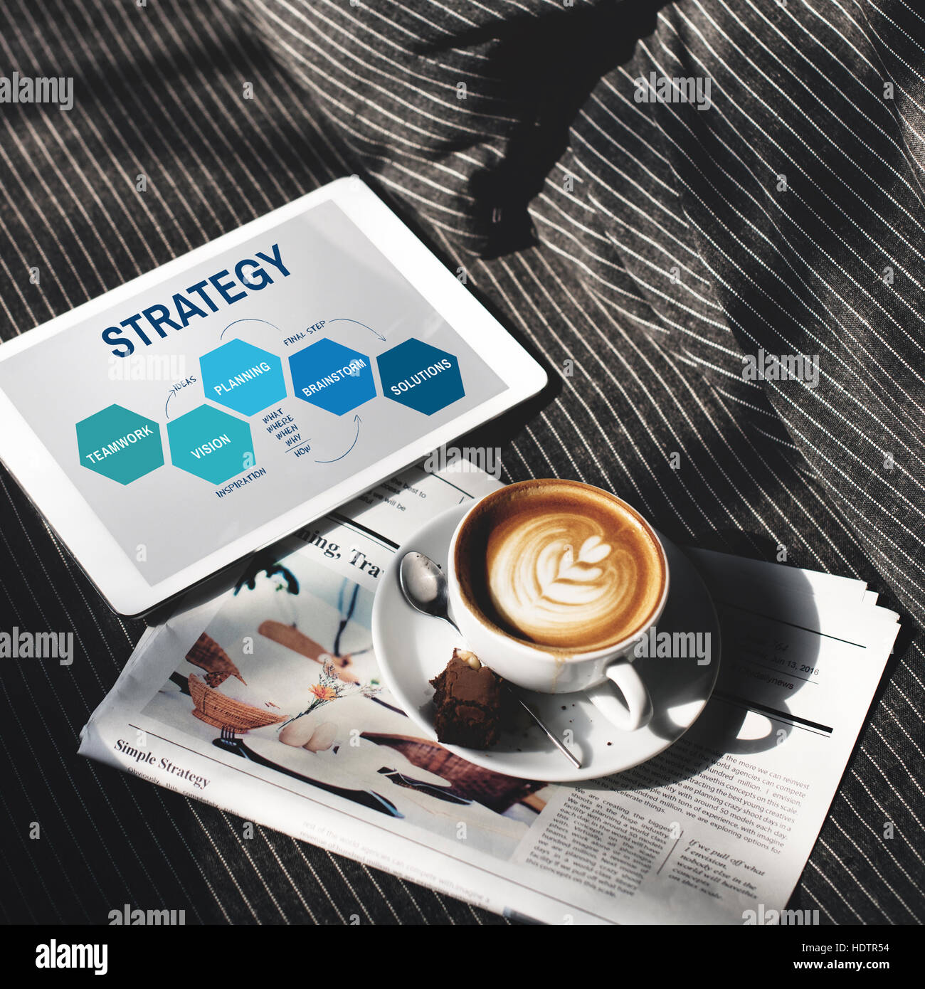 Business Plan Strategy Development Process Graphic Concept Stock Photo ...