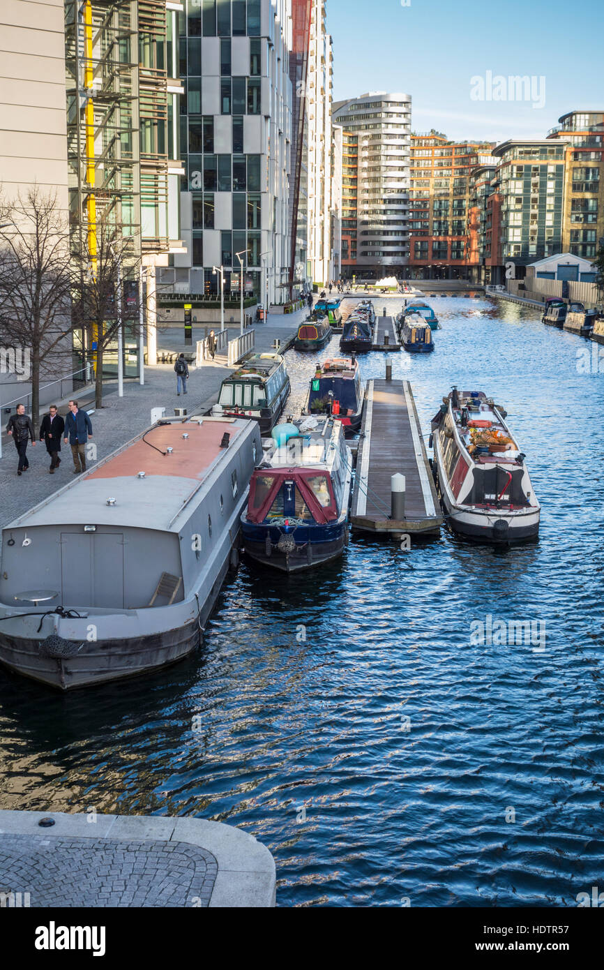Buildings around Paddington Basin redevelopment. London, UK Stock Photo ...