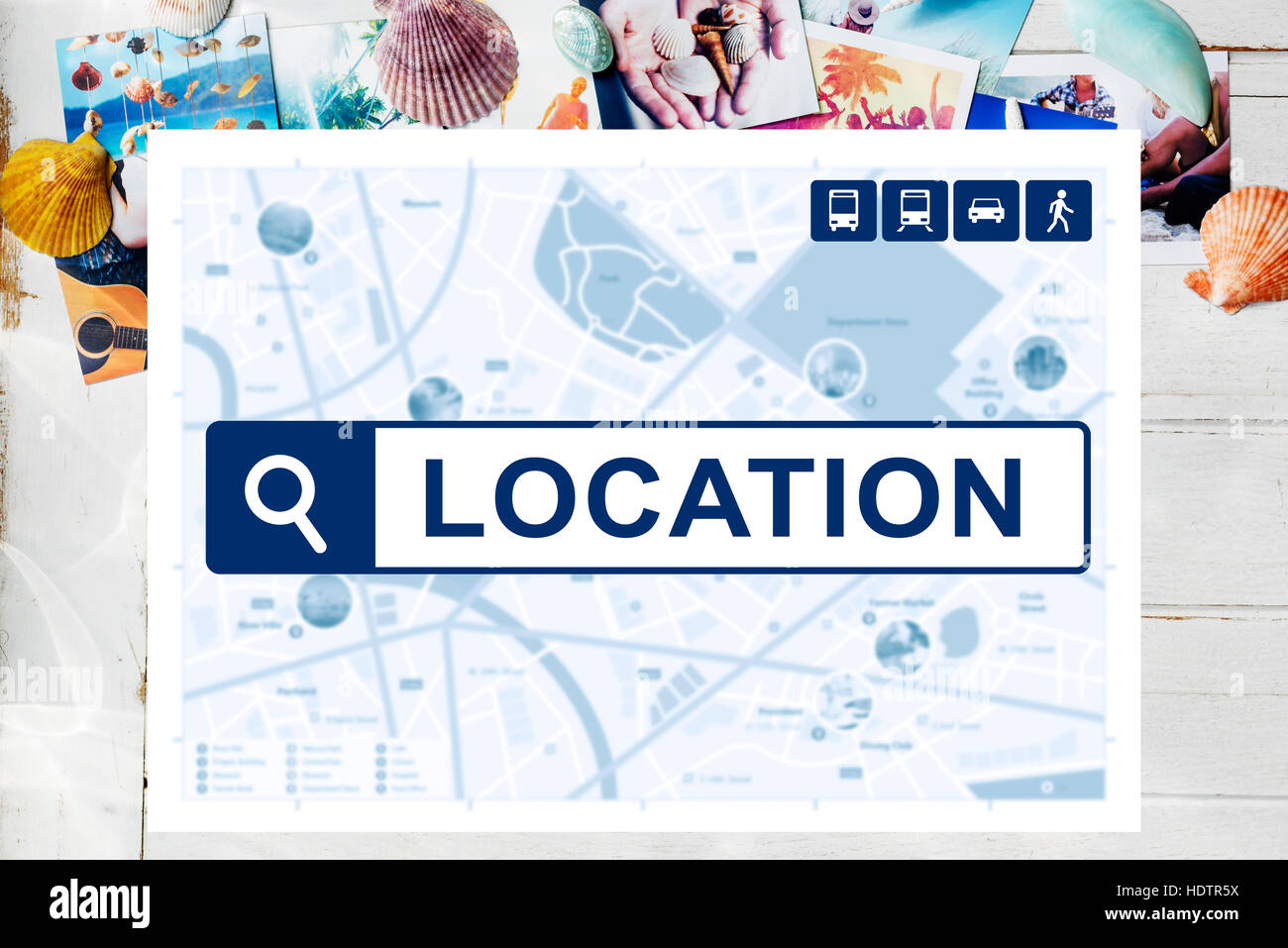 Location Travel Navigation Journey Search Concept Stock Photo - Alamy