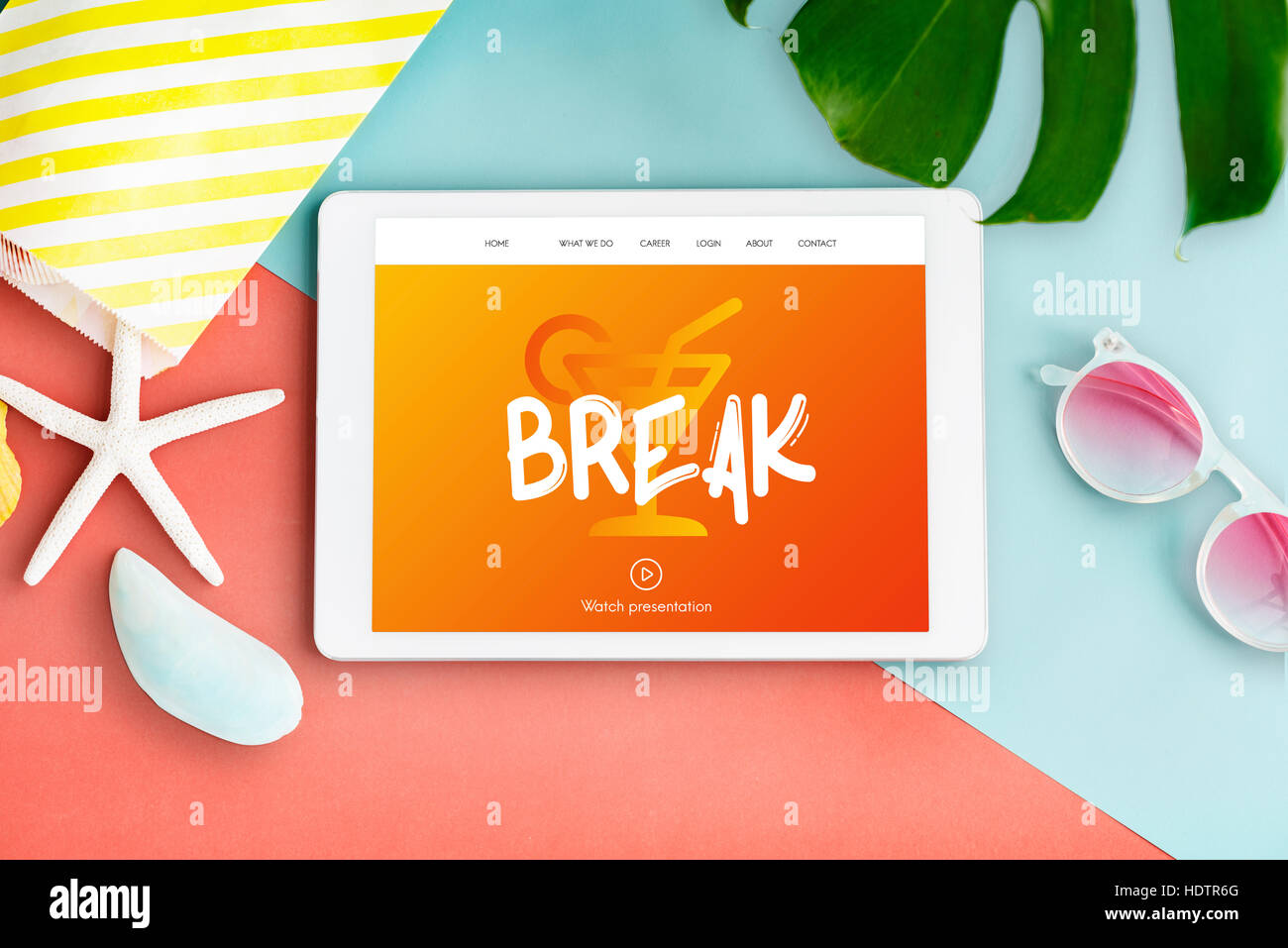 Vacation Break Relax Chill Concept Stock Photo - Alamy