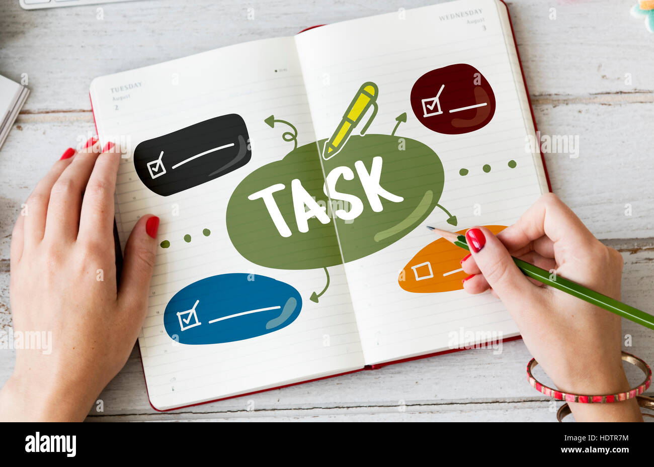 Plan Task Memo List Concept Stock Photo - Alamy