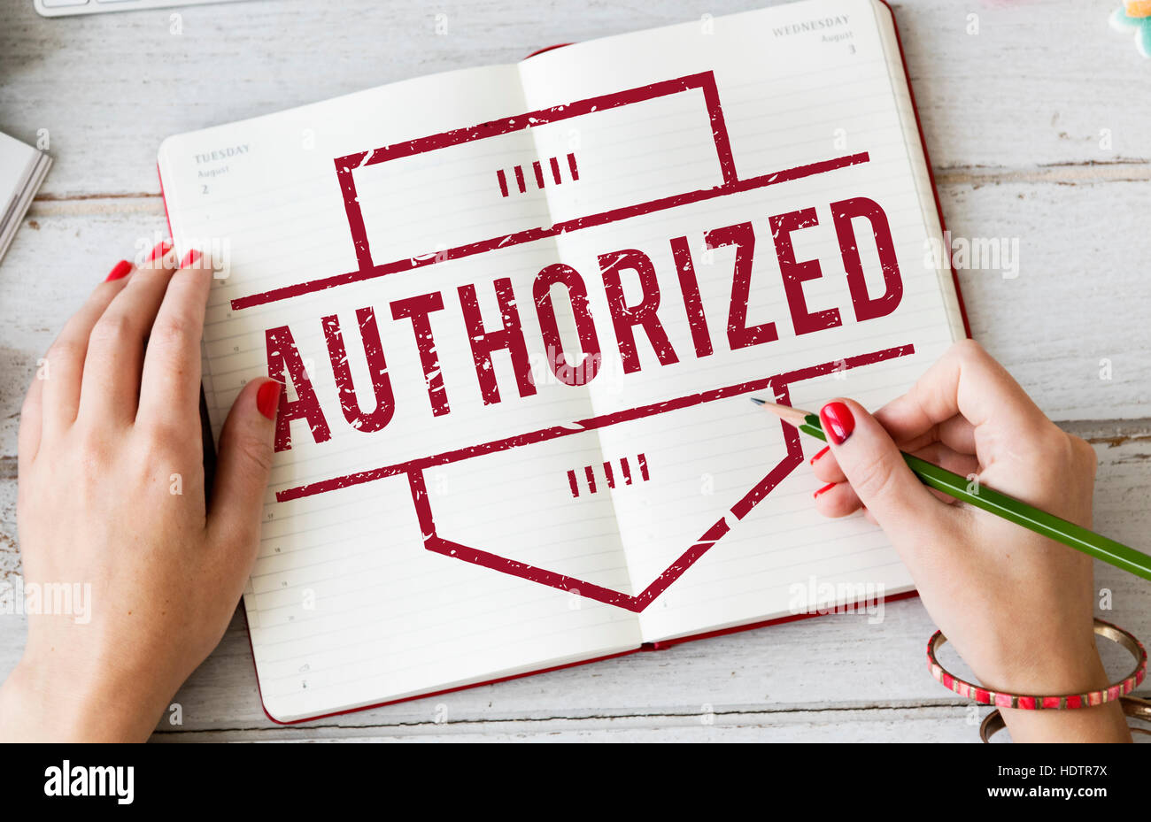 Authorize allowance approve permit graphic hi-res stock photography and ...