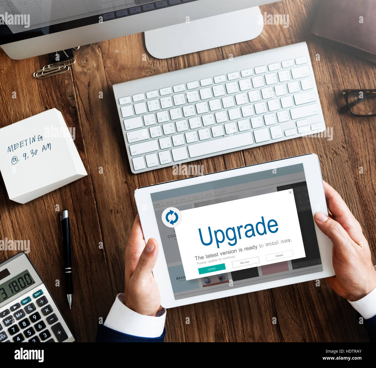 Application Upgrade Icon Concept Stock Photo - Alamy