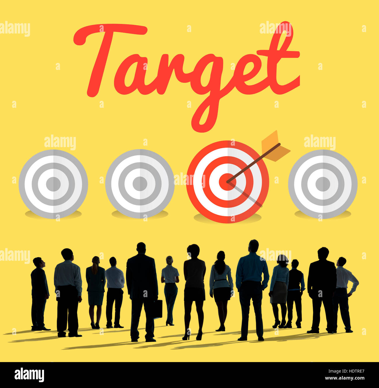 Target Goal Mission Strategy Icon Concept Stock Photo - Alamy