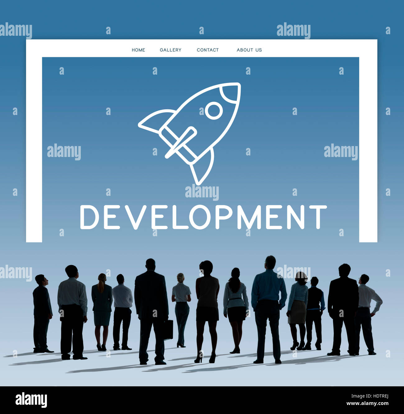 Development Entrepreneur Spaceship Rocket Graphic Concept Stock Photo ...