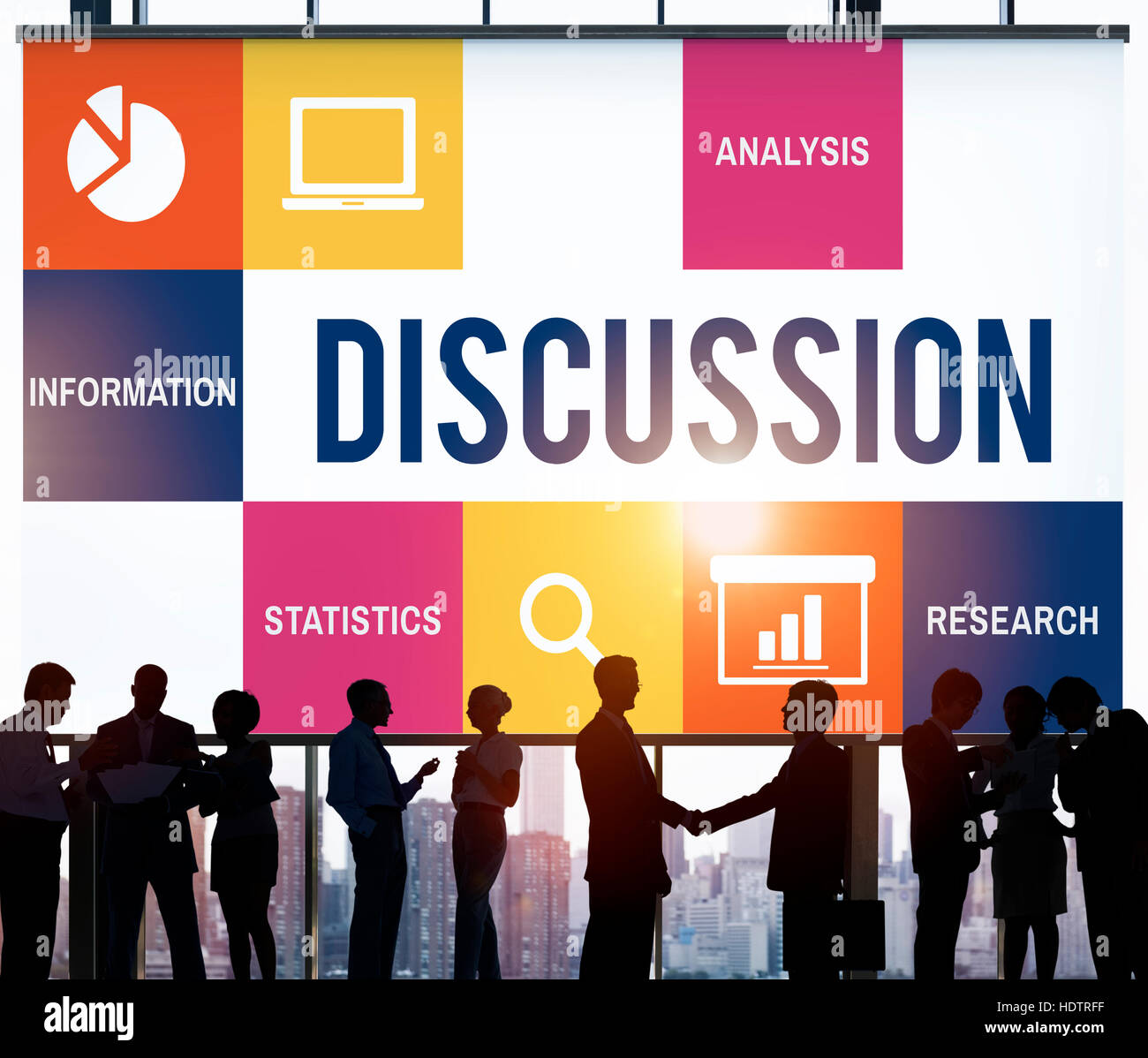 Discussion Corporate Presentation Strategy Concept Stock Photo - Alamy