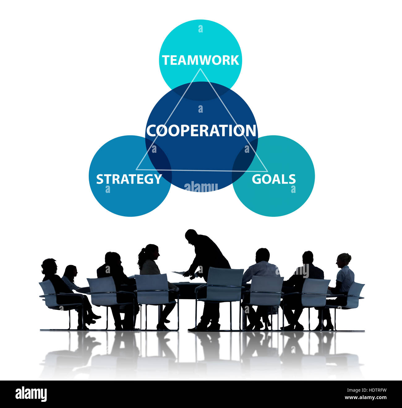 Collaboration Corporate Marketing Business Concept Stock Photo - Alamy
