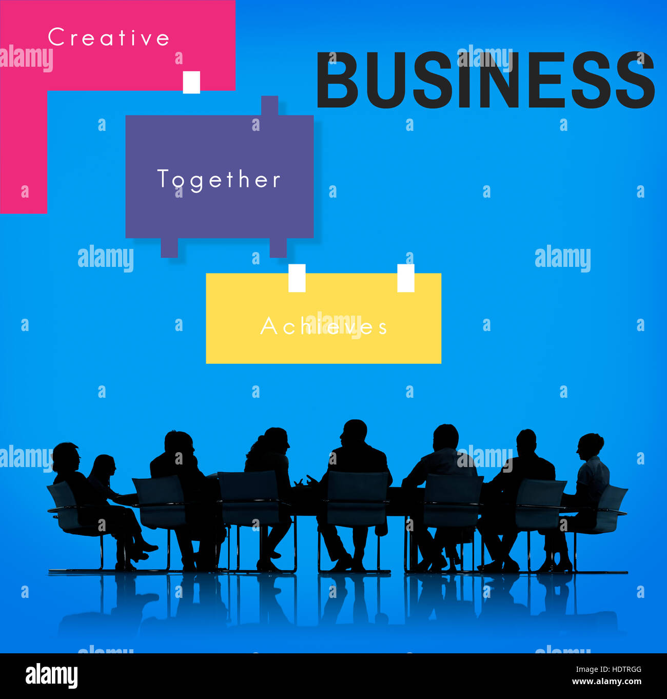 Achievement Teamwork Creative Together Collaboration Graphic Concept ...