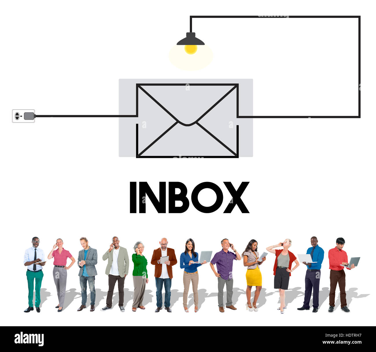 E-mail Message Inbox Communication Concept Stock Photo - Alamy