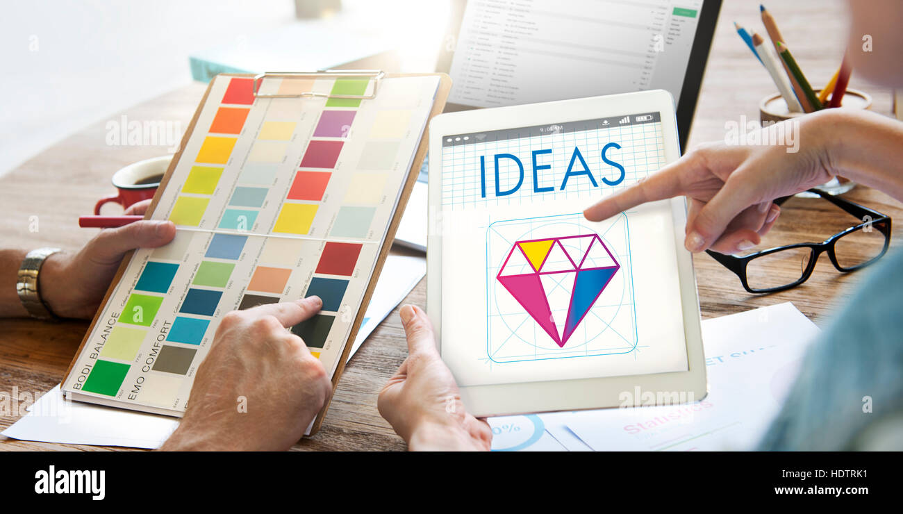 Design Style Graphic Creativity Ideas Illustration Concept Stock Photo ...