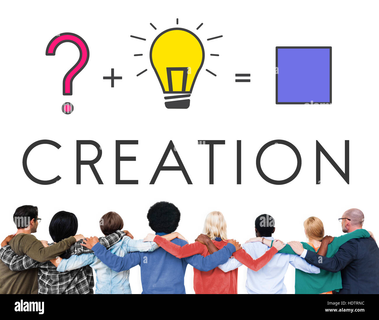 Creative Curiosity Ideas Equation Concept Stock Photo - Alamy