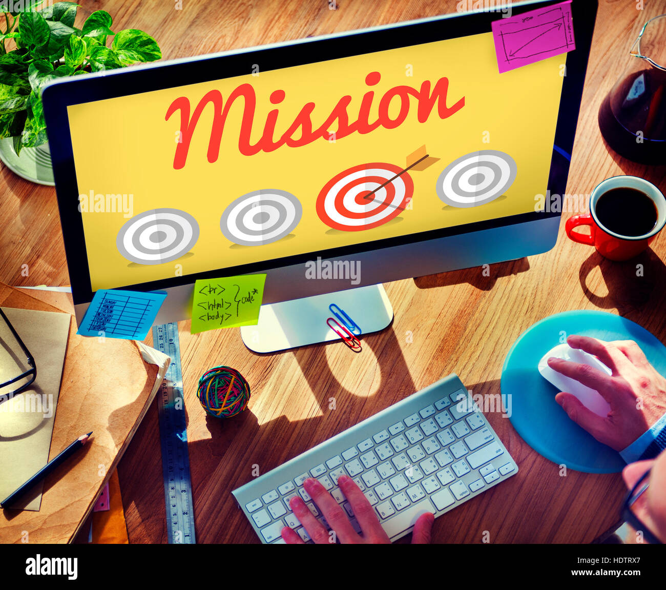 Target Goal Mission Strategy Icon Concept Stock Photo - Alamy
