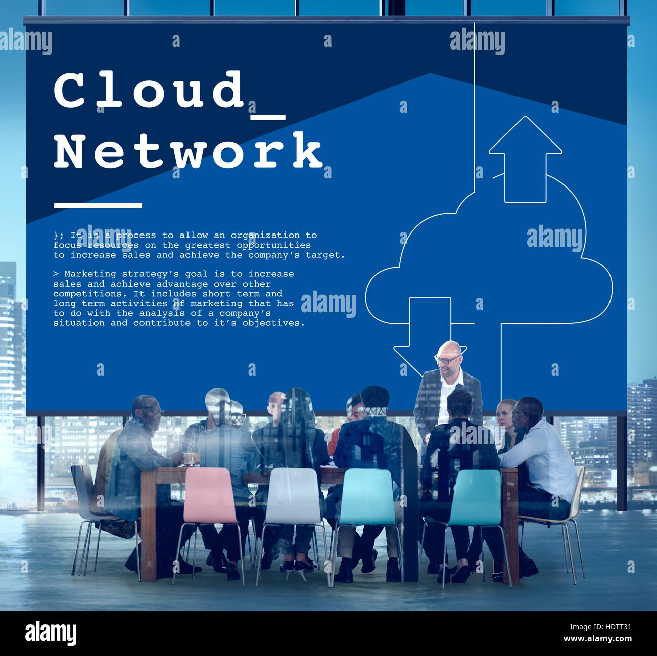 Cloud Computing Network Connection Concept Stock Photo - Alamy