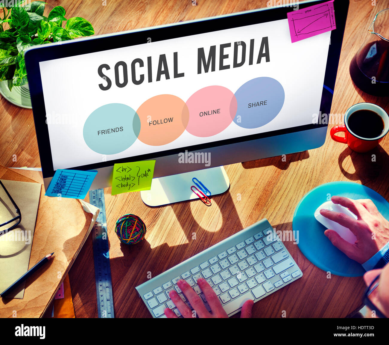 Social Media Words Online Concept Stock Photo - Alamy