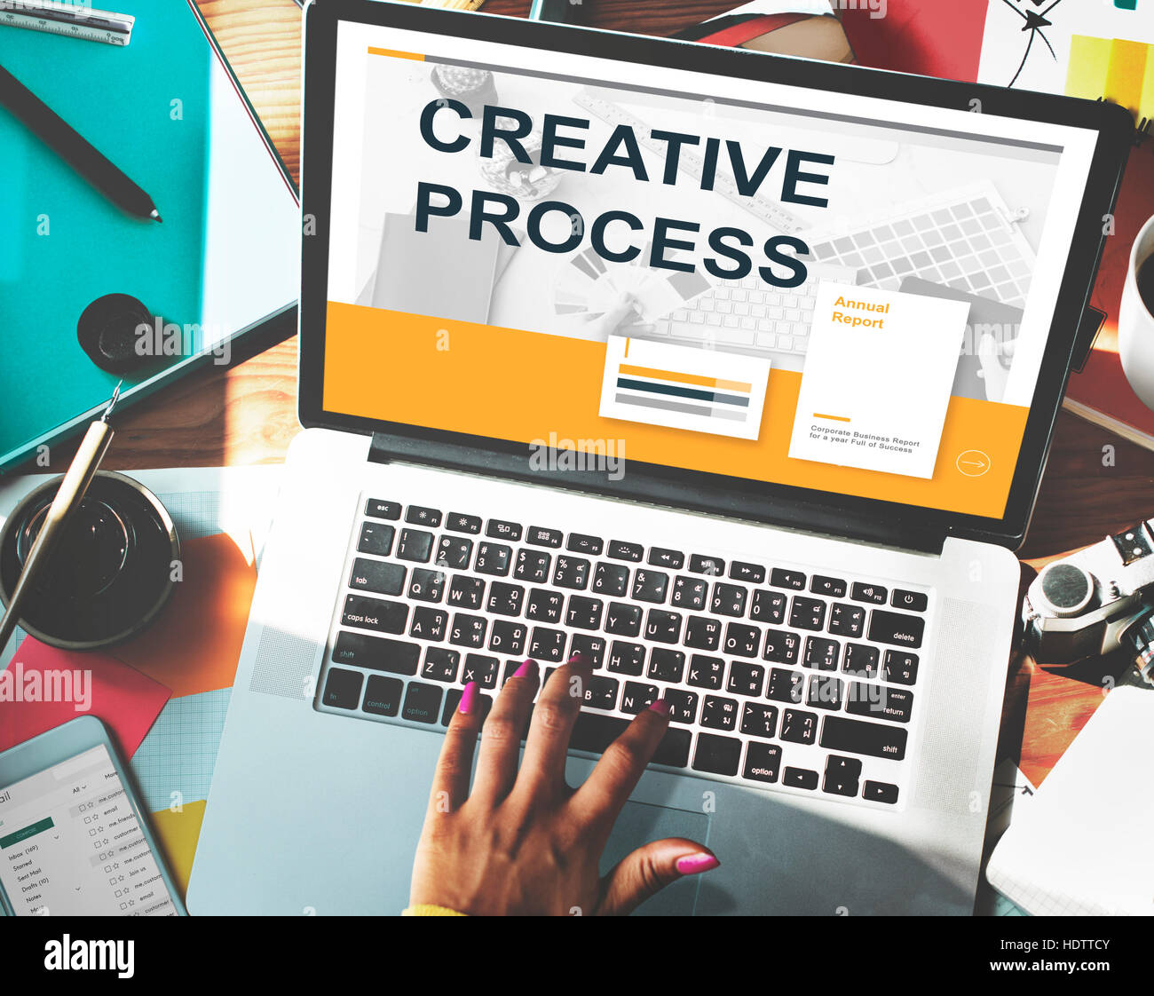 Creative Thinking Process Design Graphic Concept Stock Photo - Alamy