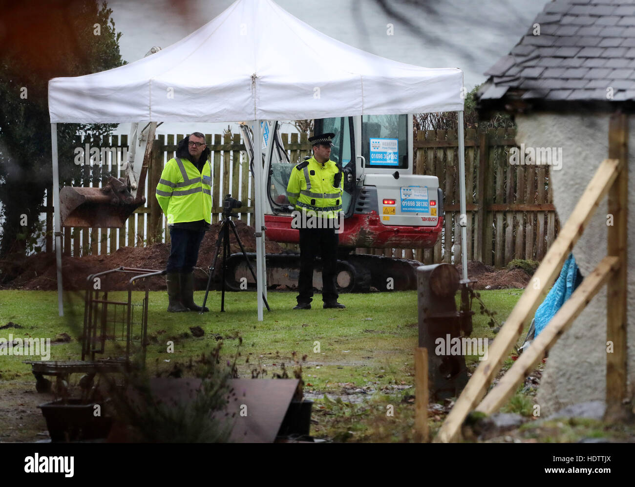 Police search a cottage and its grounds where Margaret Fleming lived in ...