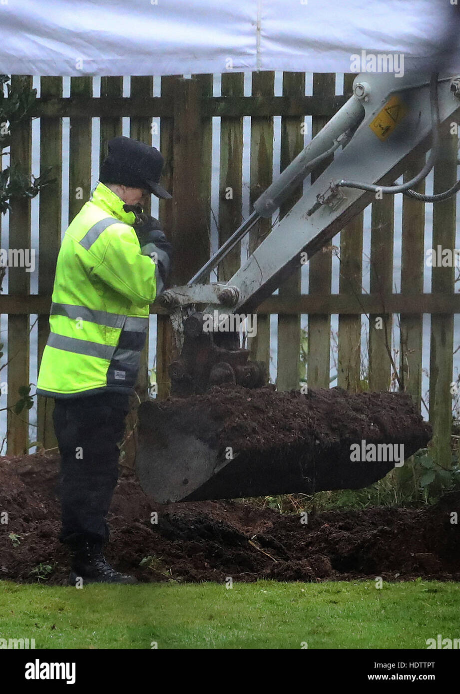 Police search a cottage and its grounds where Margaret Fleming lived in ...