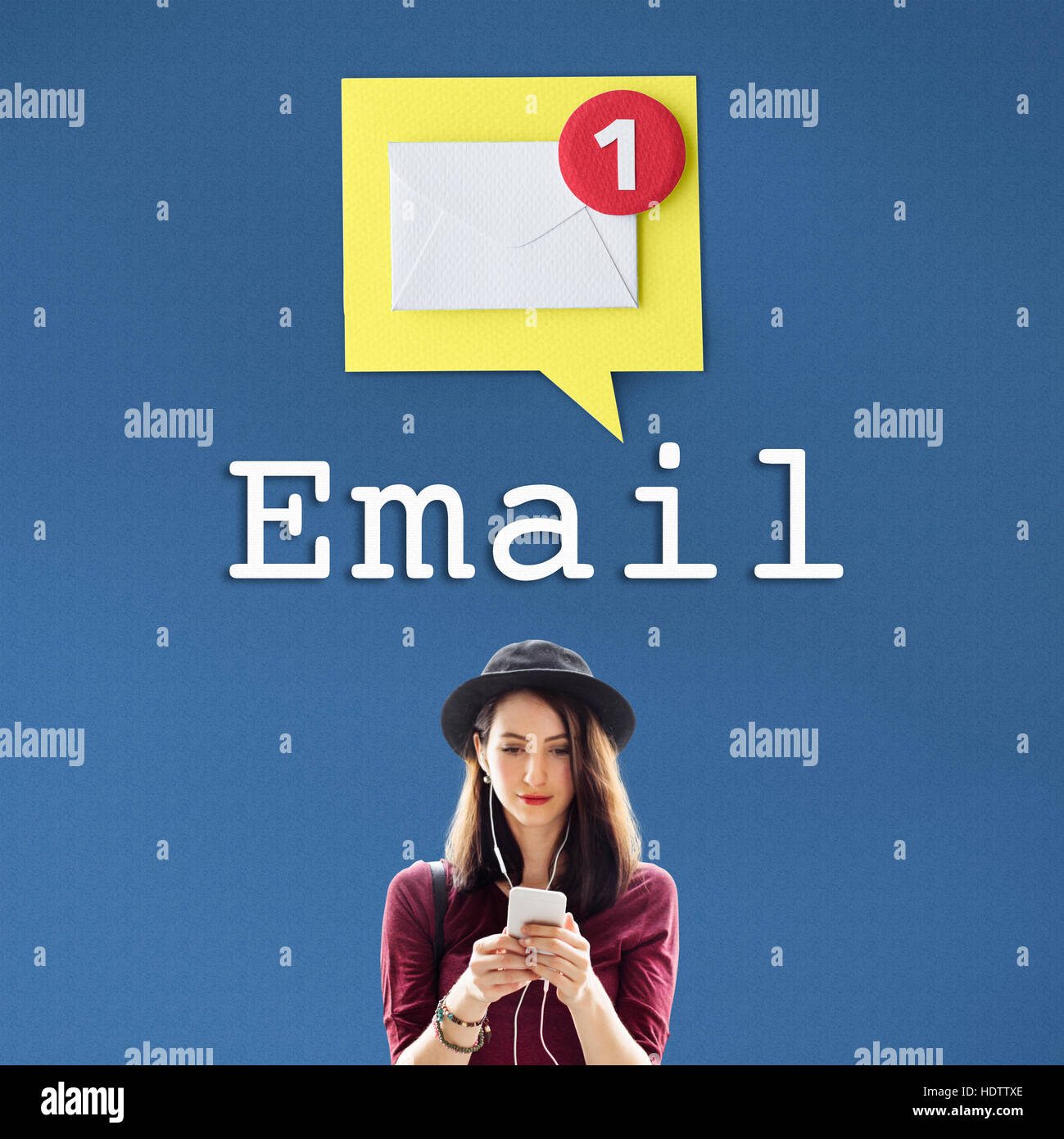 Email Conversation New Message Concept Stock Photo - Alamy