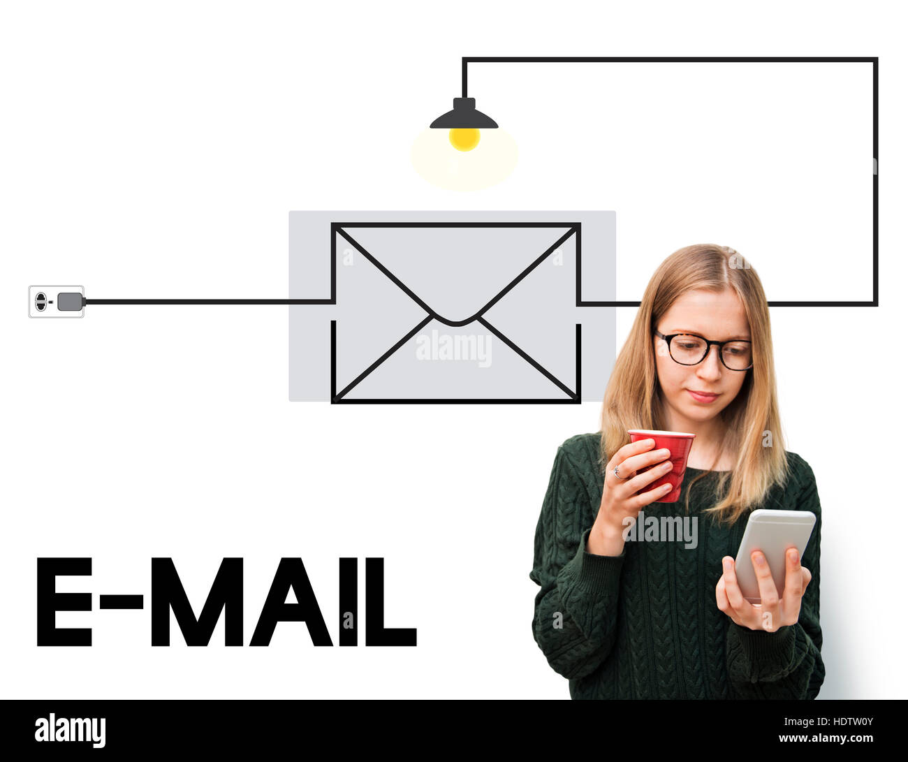 E-mail Message Inbox Communication Concept Stock Photo - Alamy