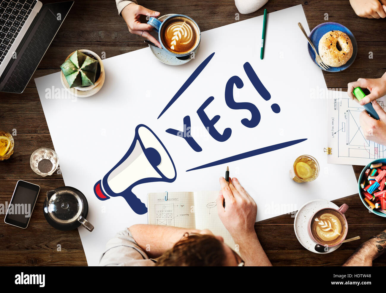 Yes Yeah Affirmative Absolutely Right Sure Concept Stock Photo - Alamy