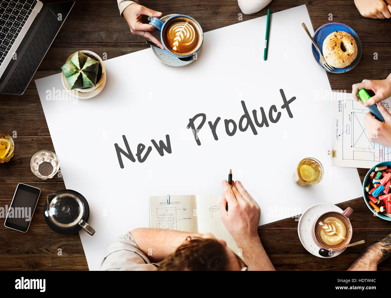 New Product Launch Market Research Branding Concept Stock Photo - Alamy