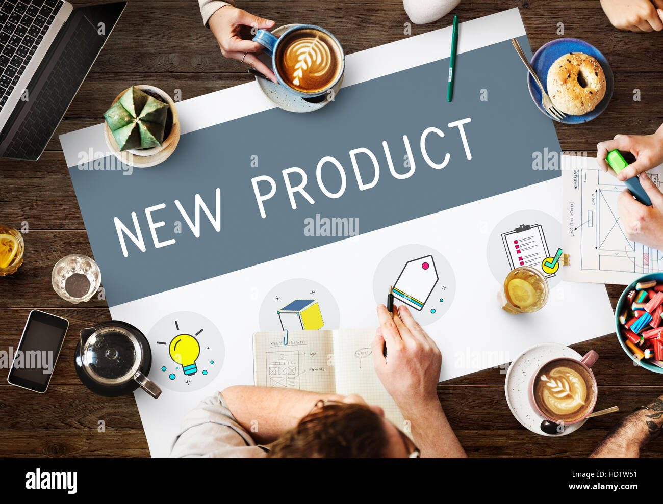 New Product Brand Design Ideas Imagination Draft Concept Stock Photo ...