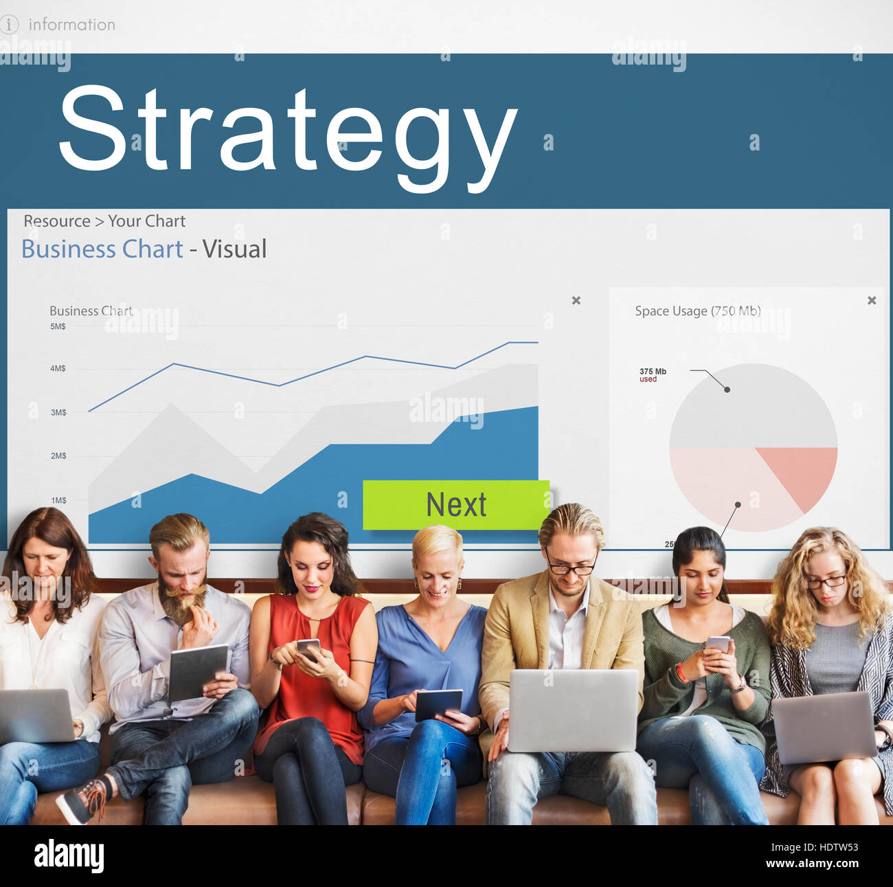 Business Strategy Graph Analysis Marketing Concept Stock Photo - Alamy