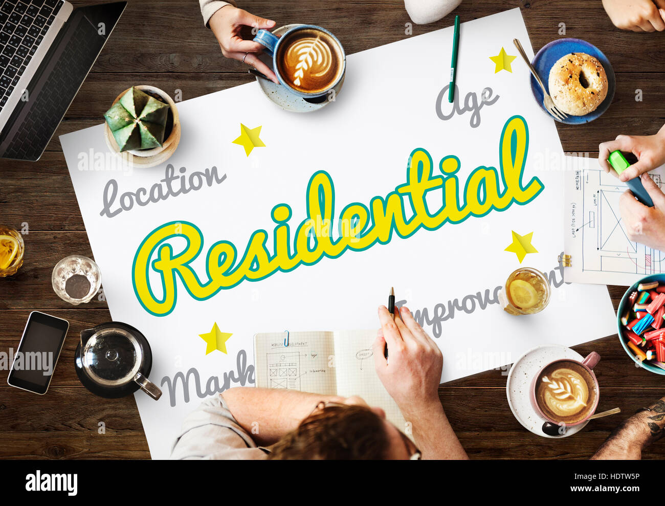 Real Estate Fancy Font Concept Stock Photo - Alamy