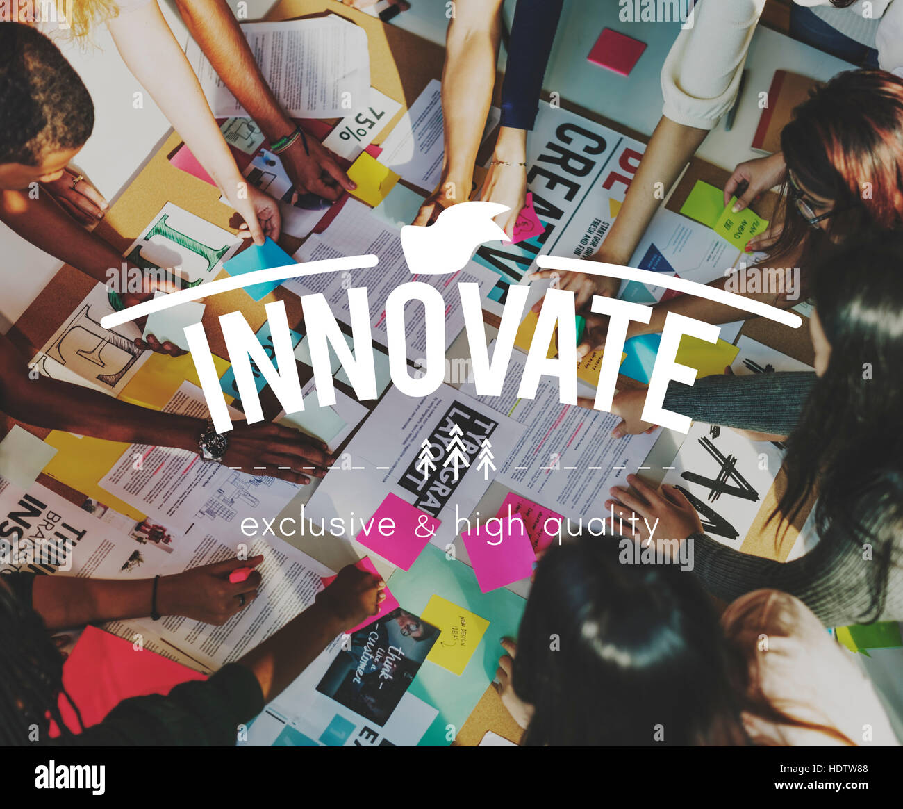Innovate Inspiration Invention Progress Technology Concept Stock Photo ...