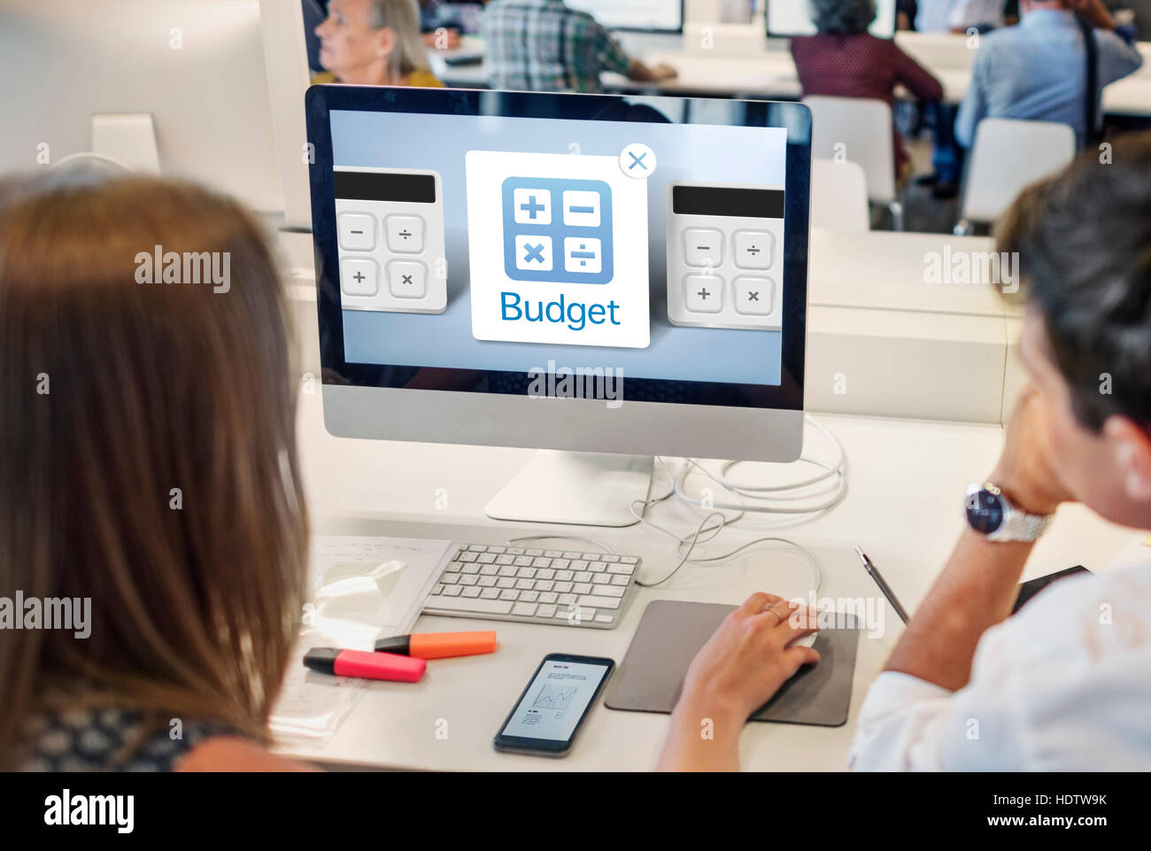 Accounting Banking Investment Budget Calculator Concept Stock Photo - Alamy