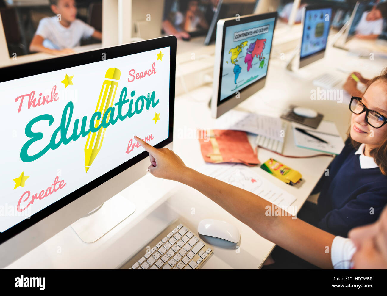 School Knowledge Study Pencil Concept Stock Photo - Alamy