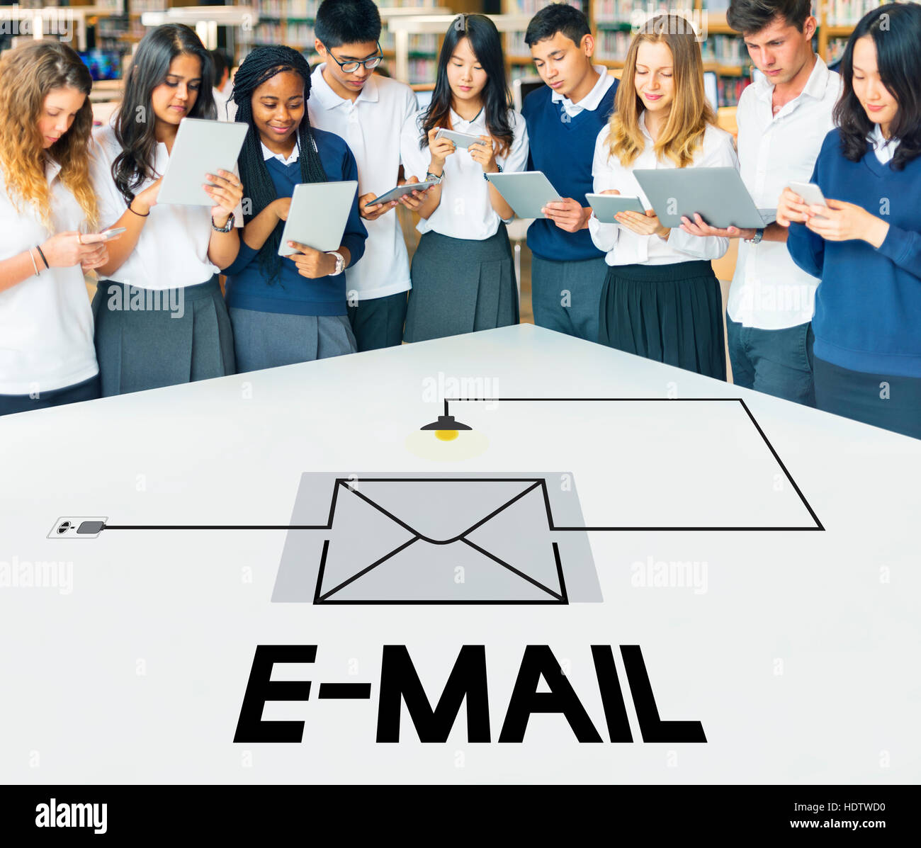 E-mail Message Inbox Communication Concept Stock Photo - Alamy