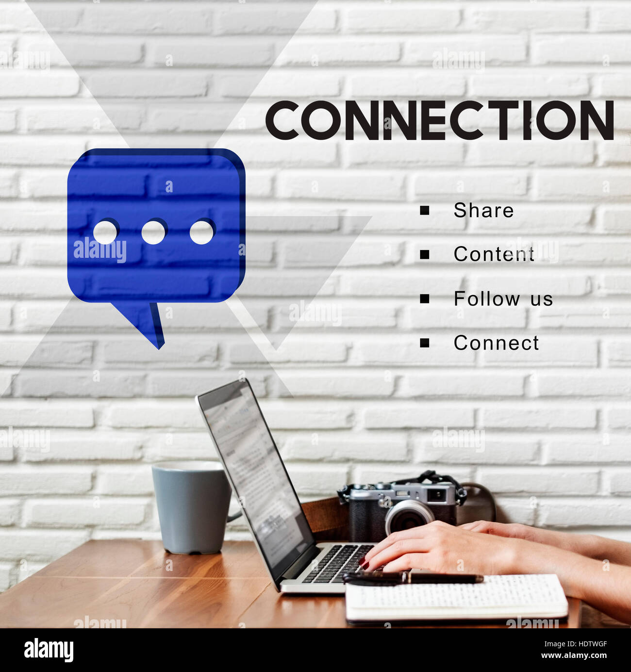 Social Network Communication Connection Concept Stock Photo - Alamy