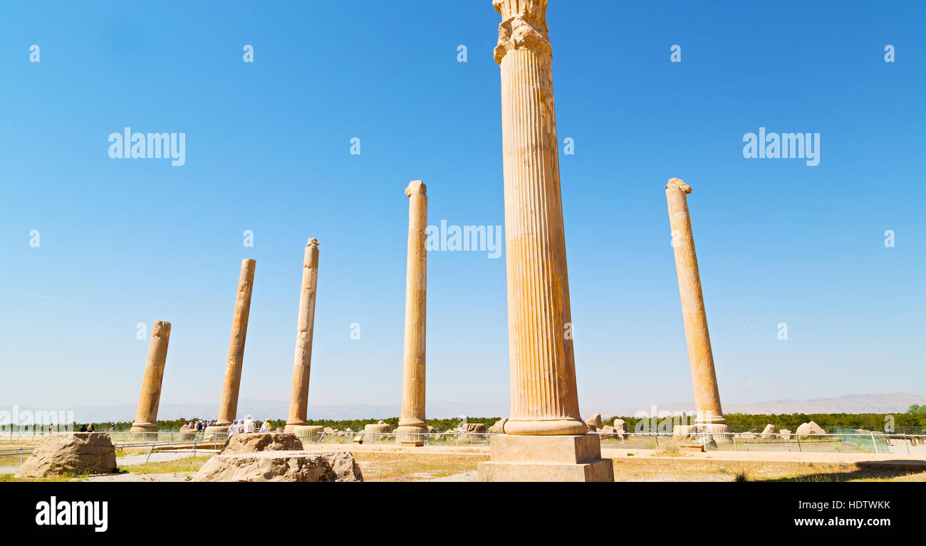 blur in iran persepolis the old ruins historical destination monuments ...