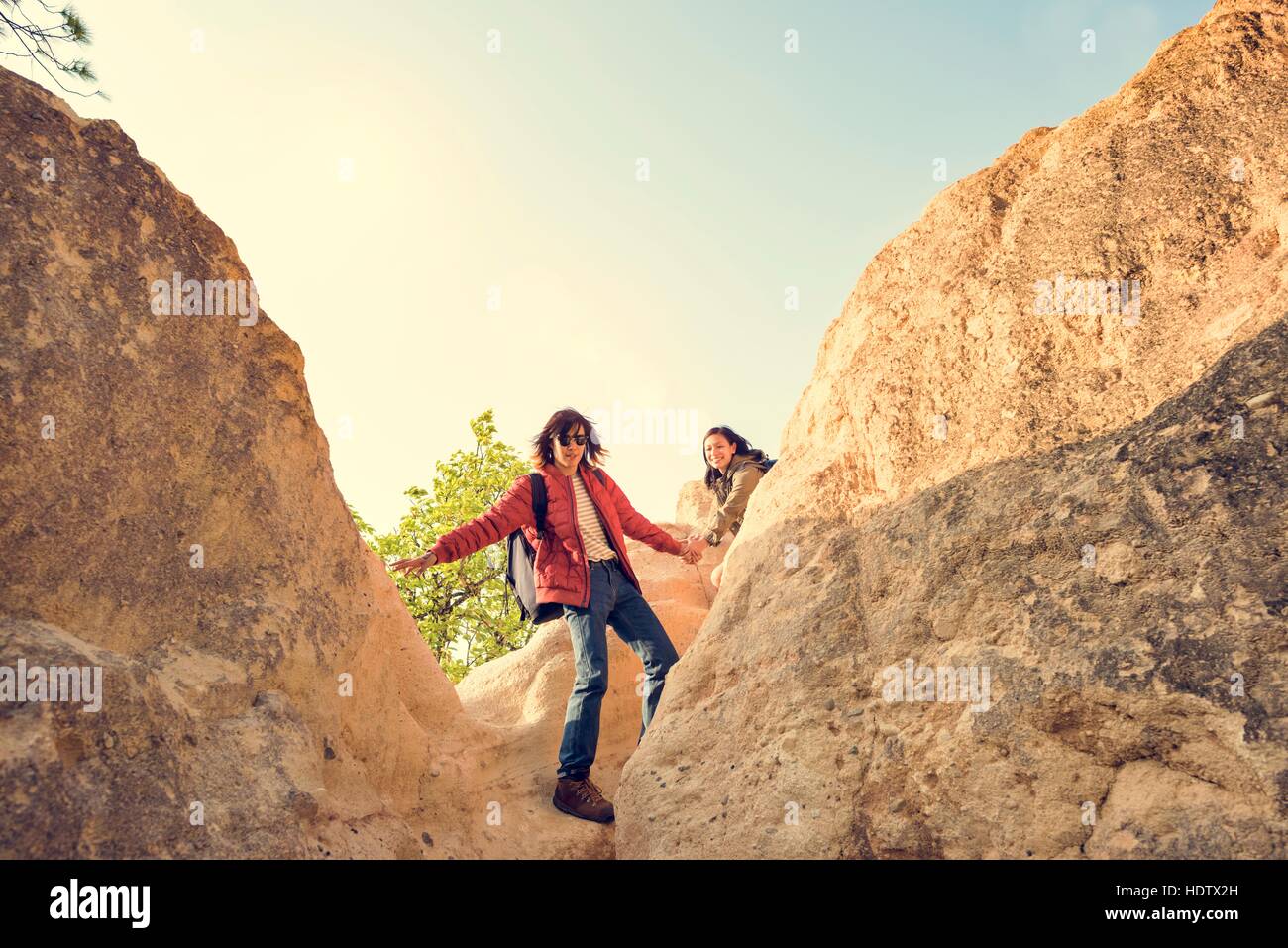 Couple Exploring Trip Holiday Concept Stock Photo - Alamy