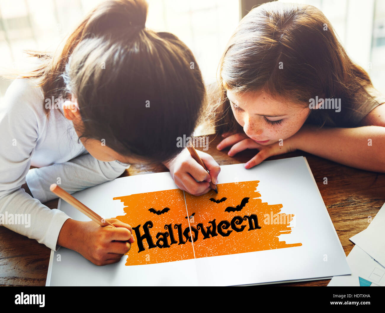 Halloween Trick Treat Spooky Creepy Pumpkin Concept Stock Photo - Alamy