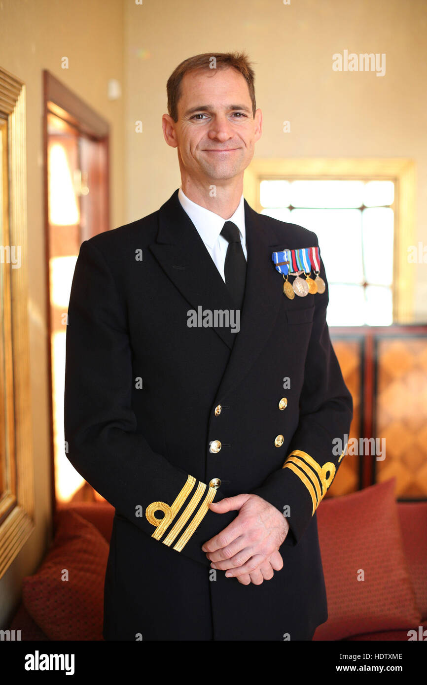 Commodore Mark Vartan of HMS Enterprise, who is a nominee for a Millie ...