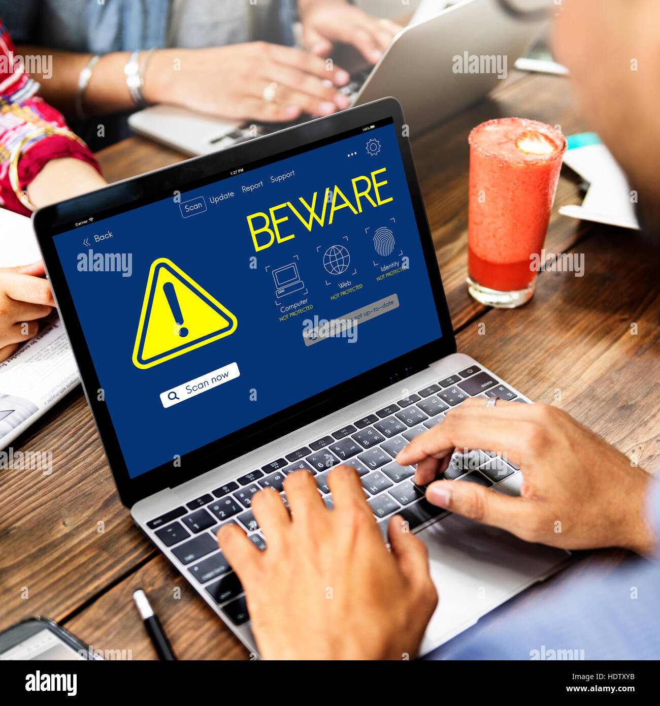 Beware Caution Risk Danger Attention Concept Stock Photo - Alamy