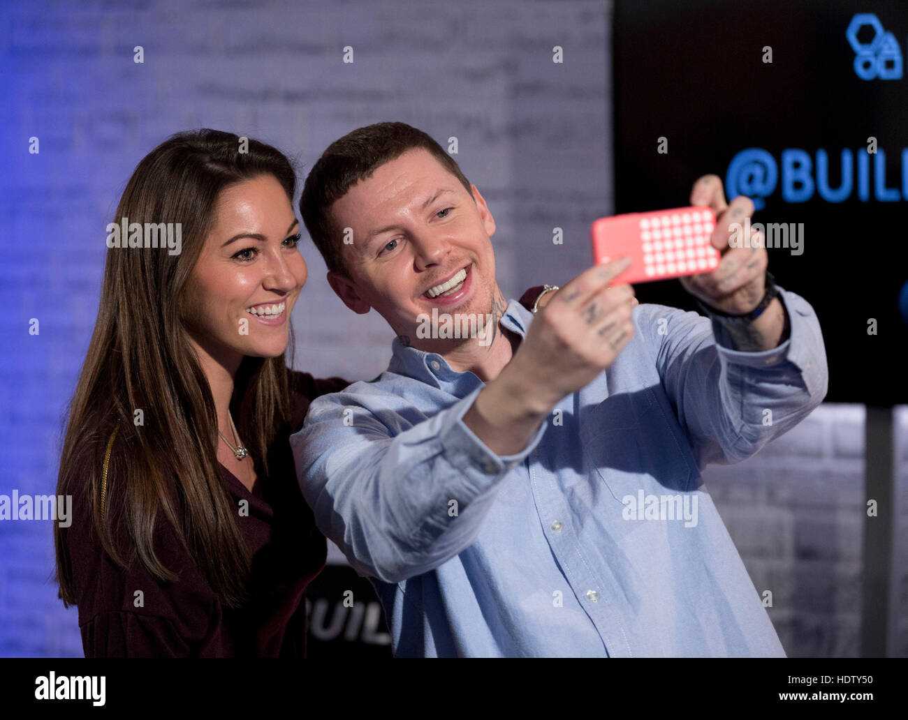 Professor Green meets fans at an AOL BUILD series event at AOL's Capper ...