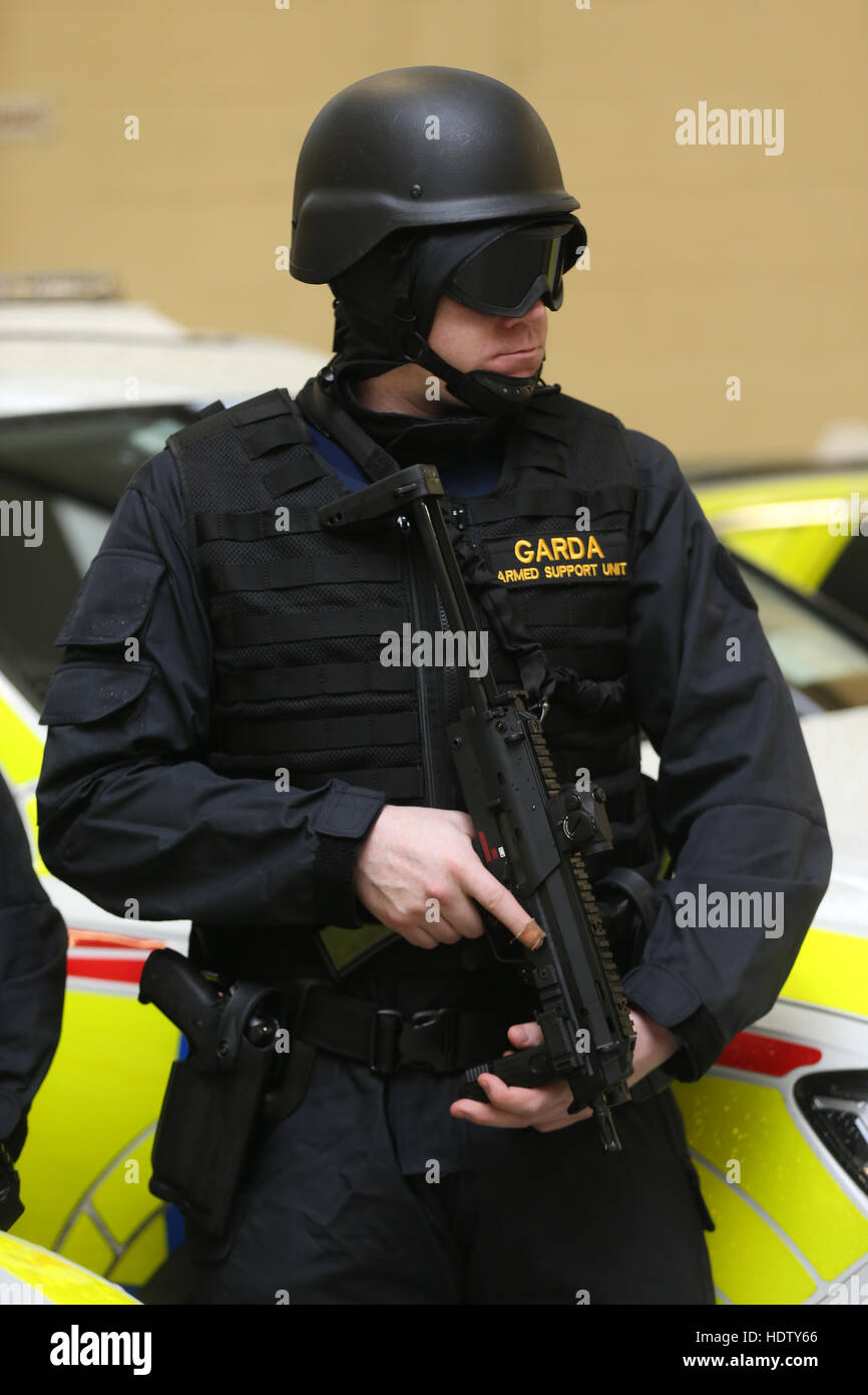 Officers display their new cars and equipment as An Garda Siochana ...