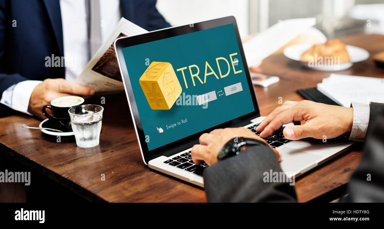 Currency Exchange Stock Market Financial Graphic Concept Stock Photo ...