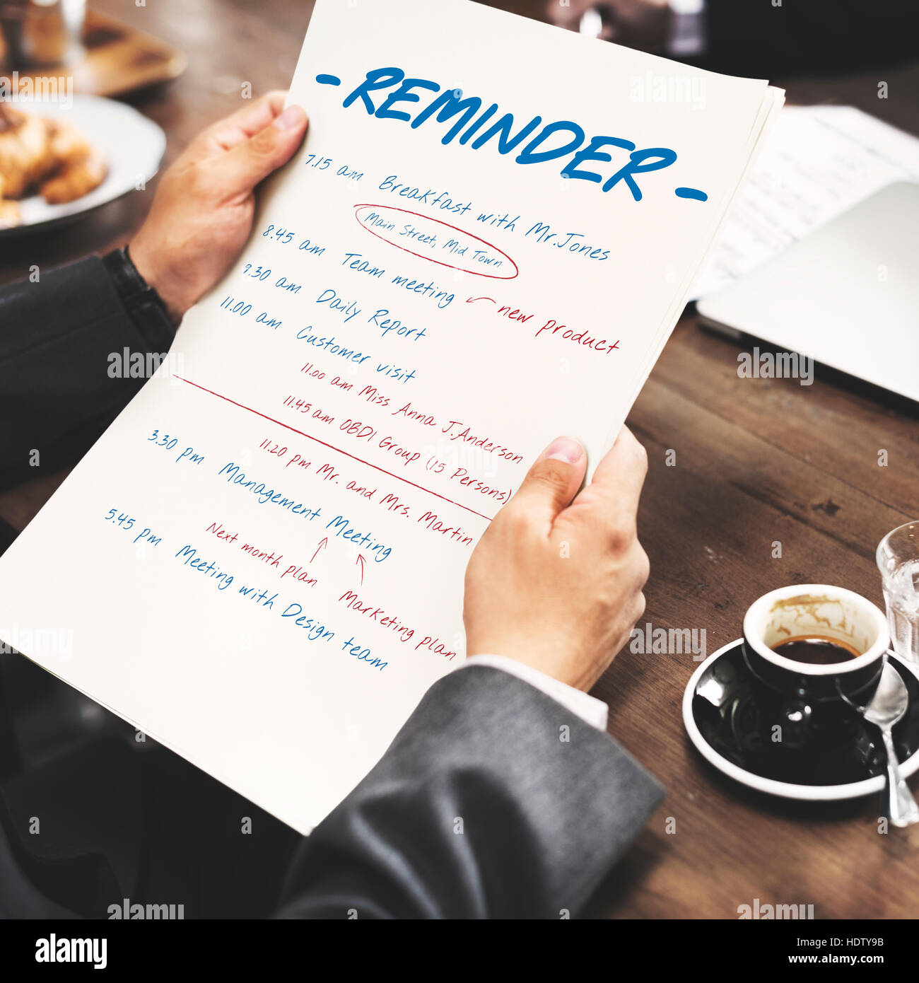 Calendar Agenda Event Meeting Reminder Schedule Graphic Concept Stock ...