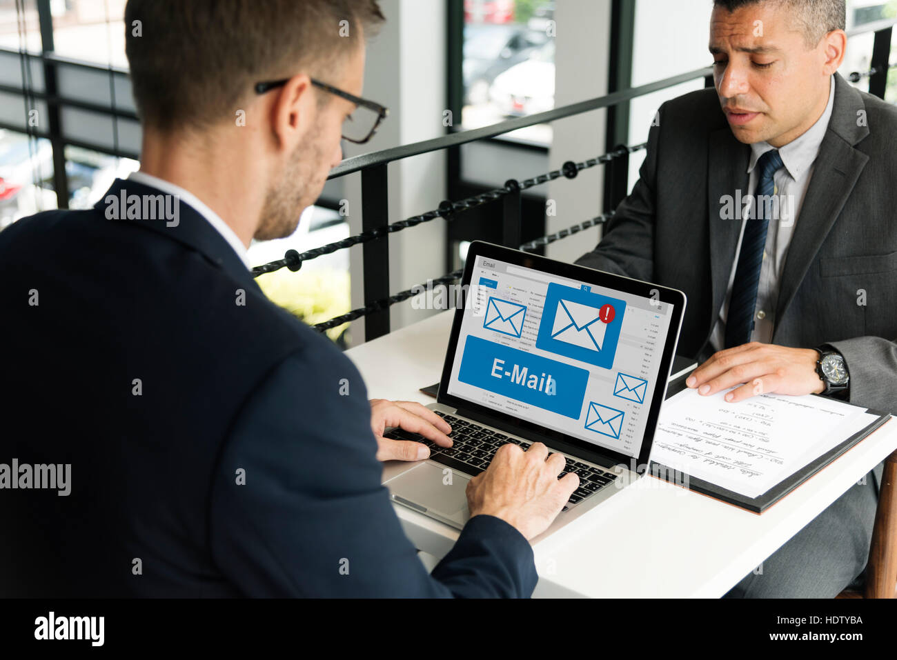 Email Conversation New Message Concept Stock Photo - Alamy