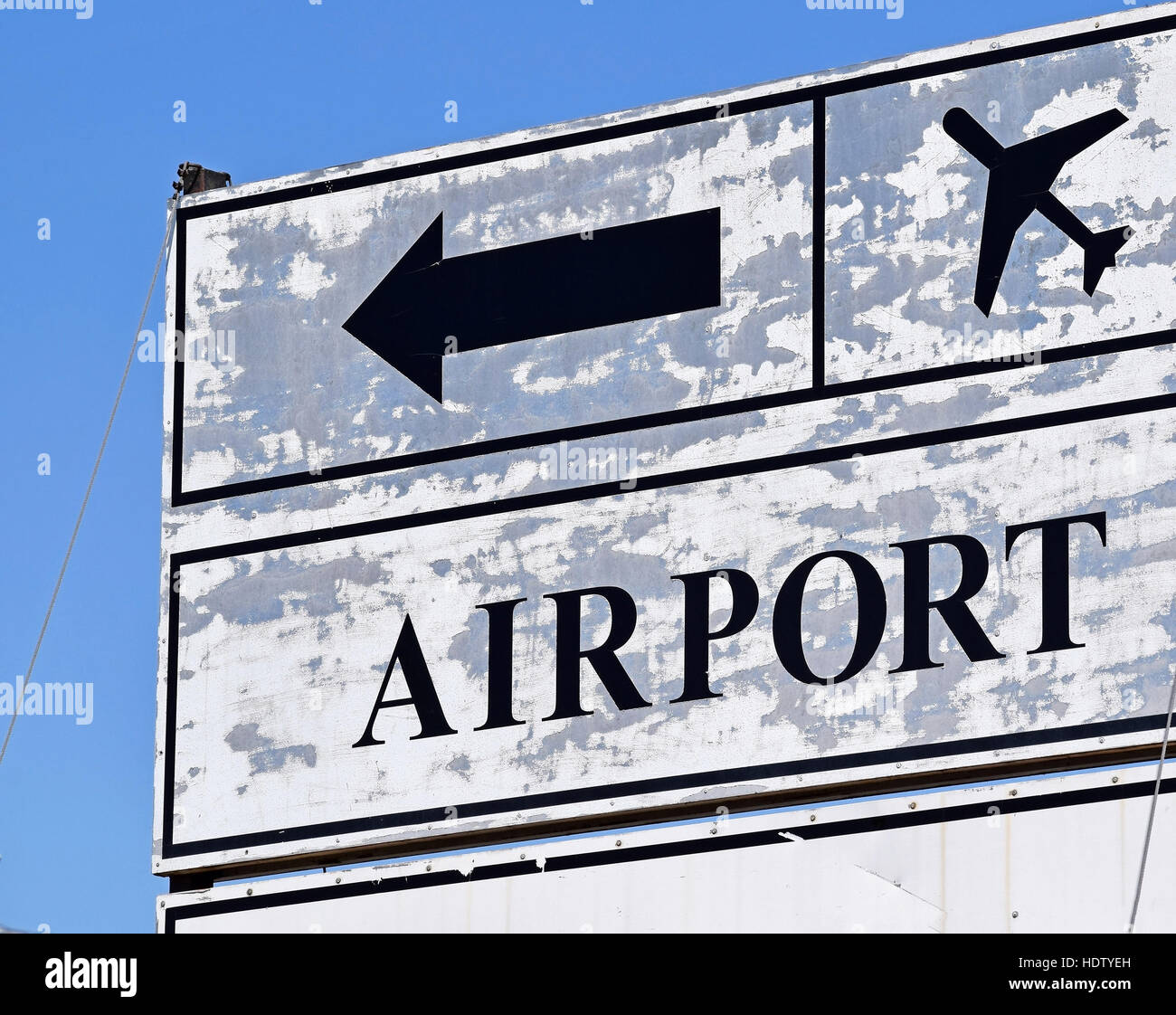 Old airplane sign hi-res stock photography and images - Alamy