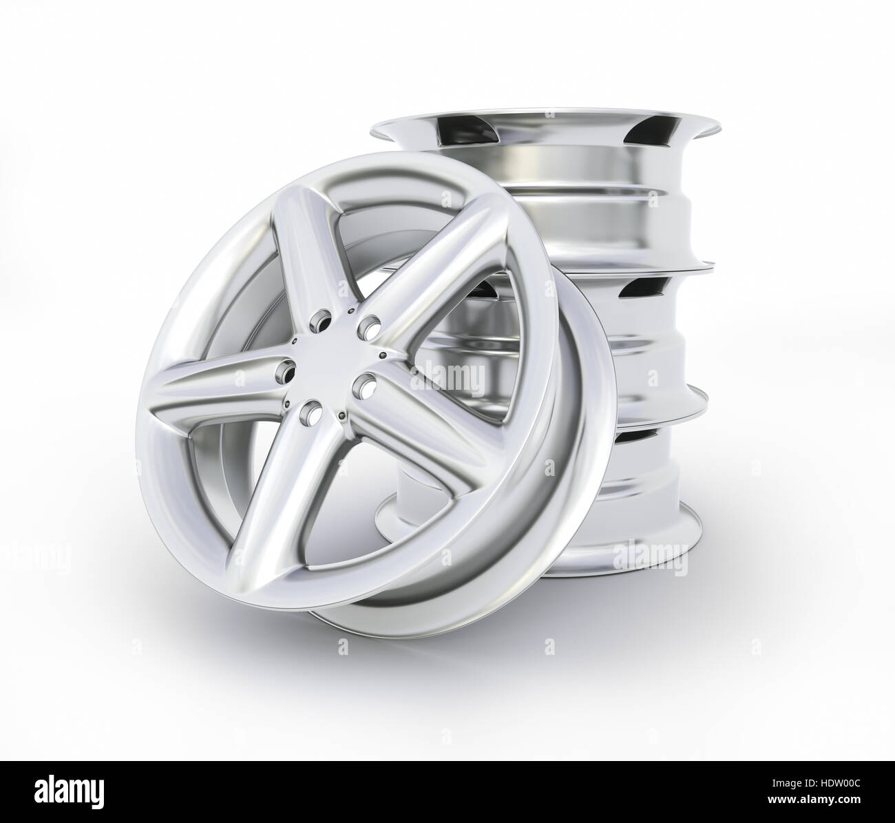 Aluminum wheel image high quality - 3D rendering Stock Photo - Alamy